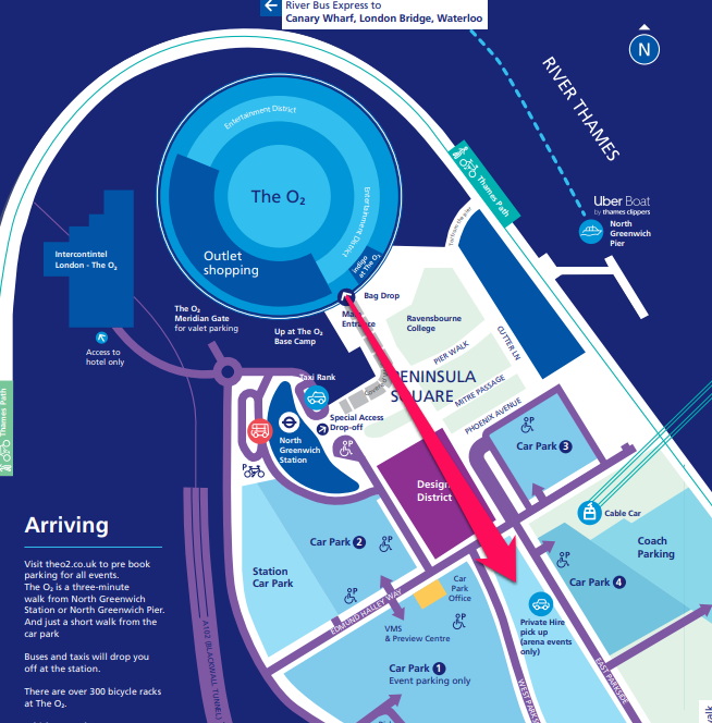What are suitable pickup points for Stadium and Arena bookings? – minicabit